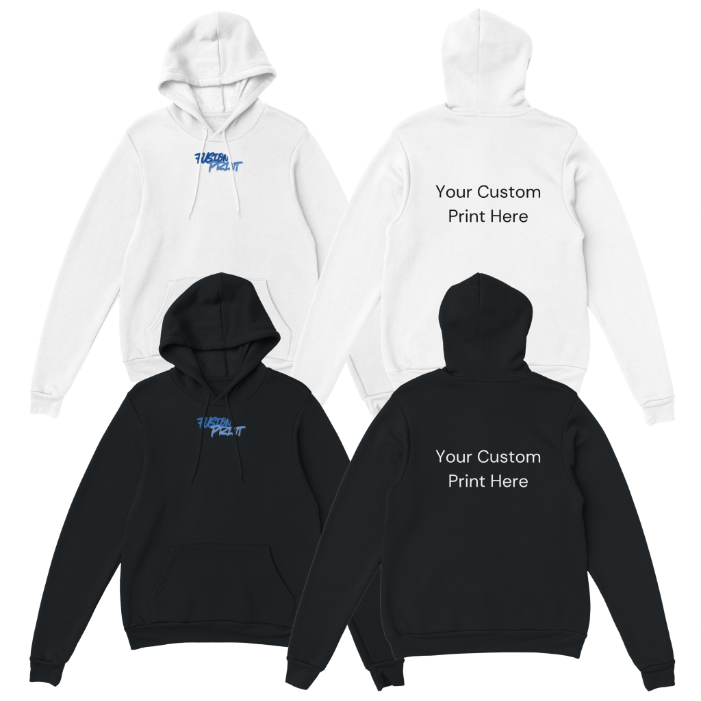 Personalised Fusion Print Hoodies - Custom Designs